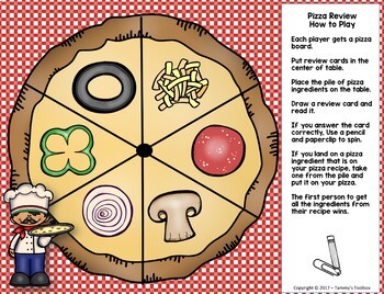 Review Game for Any Subject - Pizza Theme - Made By Teachers