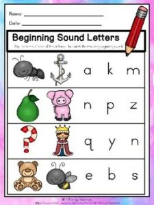 Beginning Sounds Workbook | Made By Teachers