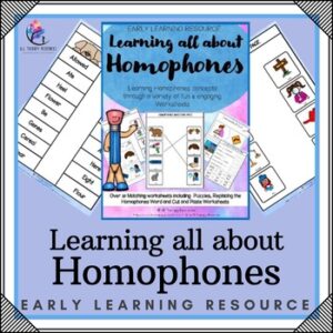 Learning about Homophones Workbook | Made By Teachers
