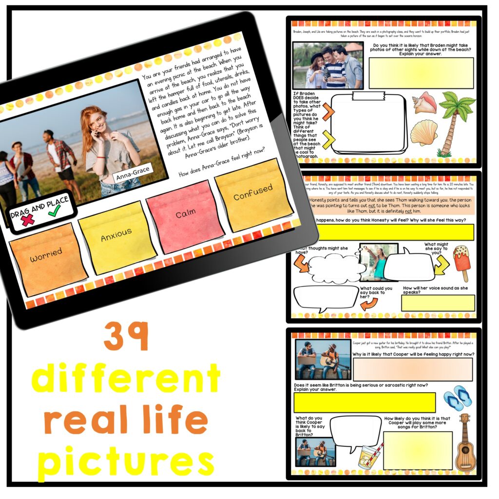TEENS social inferences SUMMER social skills - Made By Teachers