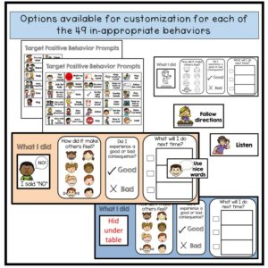 Behavior reflection check in self regulation slips - Made By Teachers