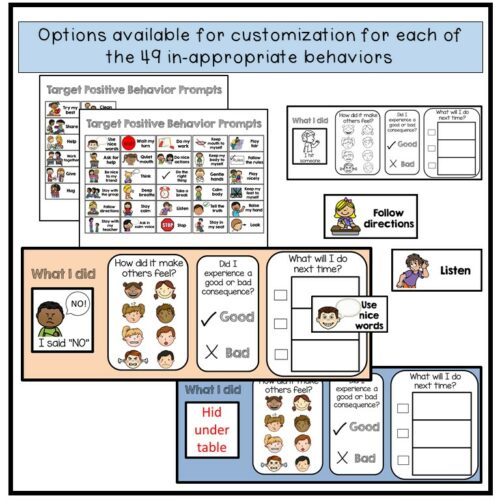 Behavior reflection check in self regulation social skills activities ...
