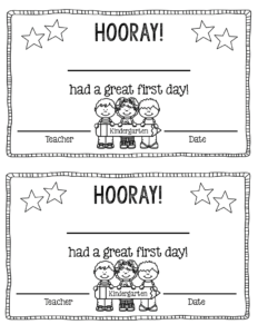 Great First Day Certificate | Made By Teachers