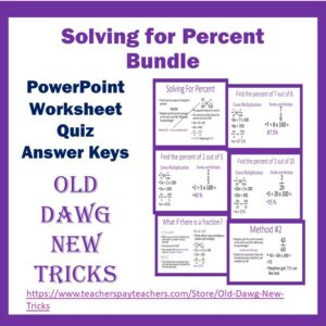 Solving for Percent Bundle | Made By Teachers