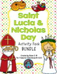 St. Nicholas & St. Lucia Day Activity Pack BUNDLE - Made By Teachers