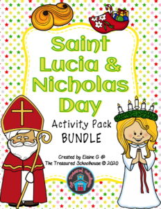 St. Nicholas & St. Lucia Day Activity Pack BUNDLE - Made By Teachers