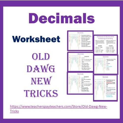 Decimals Worksheet Made By Teachers
