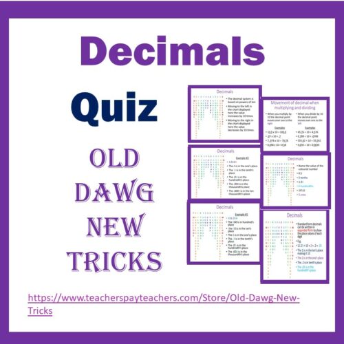 Decimals Quiz - Made By Teachers