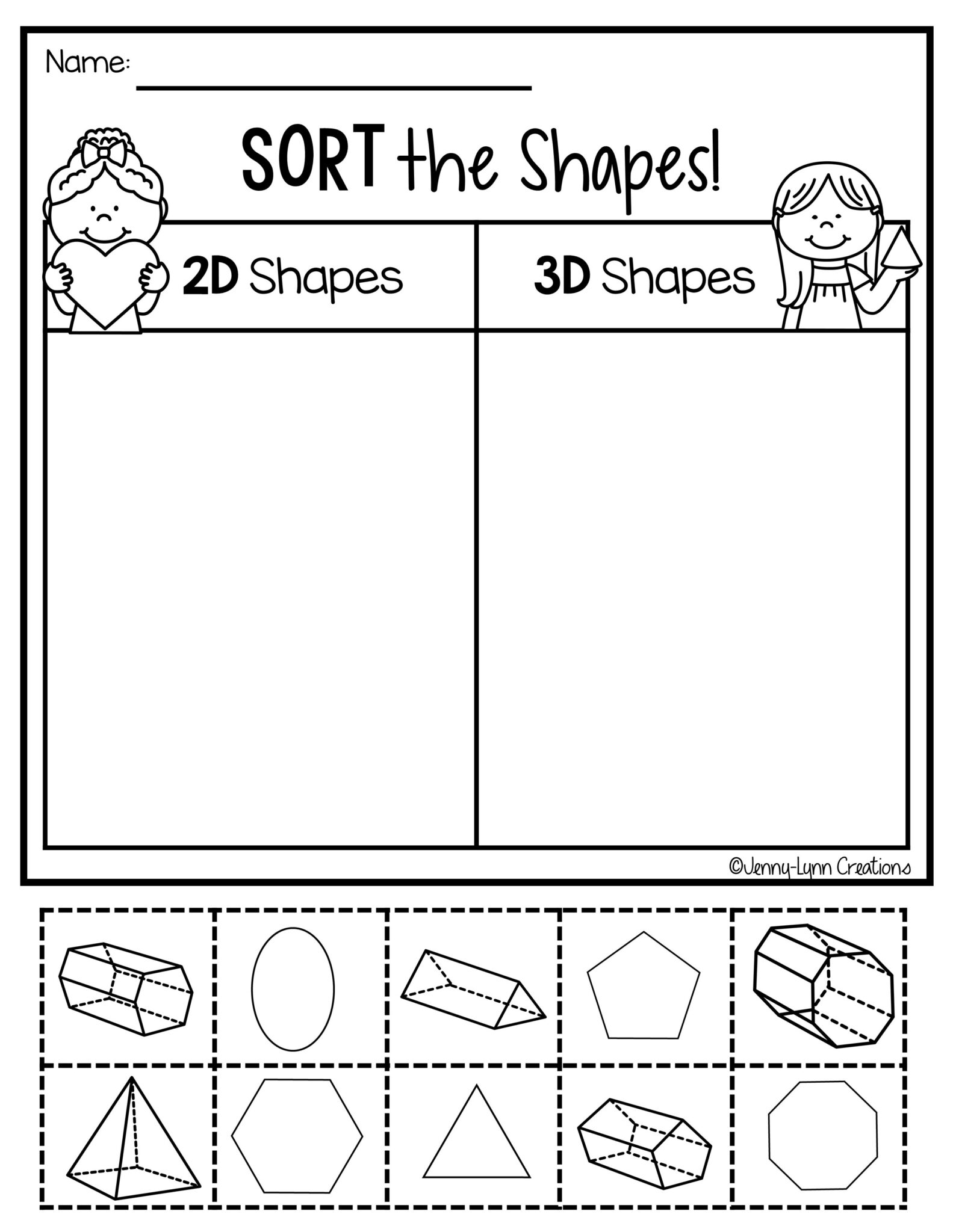 Exploring Shapes 2D & 3D - Made By Teachers