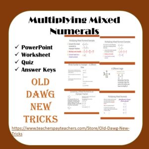 Multiplying Mixed Numerals Bundle | Made By Teachers