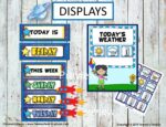 Editable Classroom Calendar in Galaxy Outer Space - Made By Teachers
