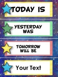 Editable Classroom Calendar in Galaxy Outer Space - Made By Teachers