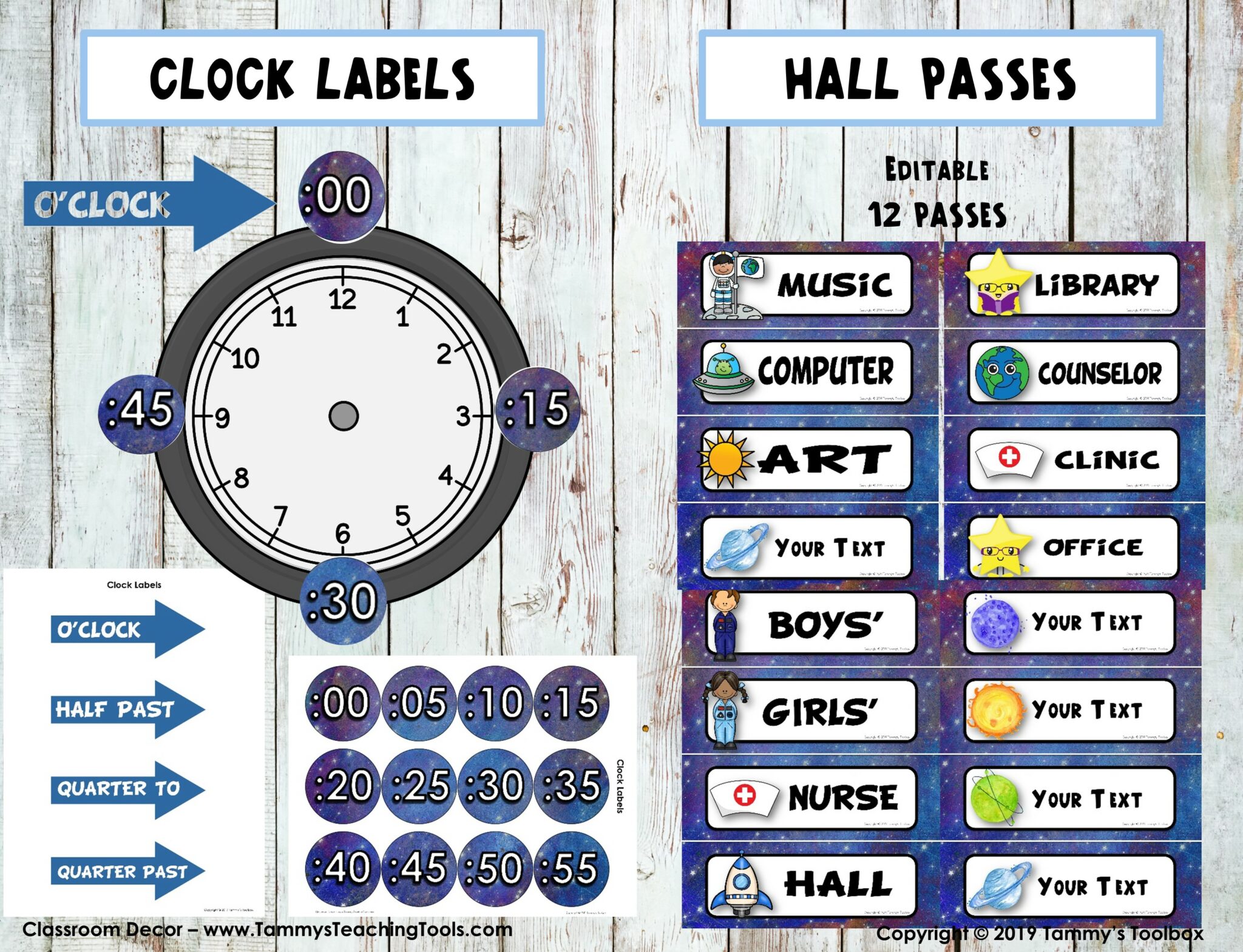 Classroom Schedule and Management Decor Set - Made By Teachers