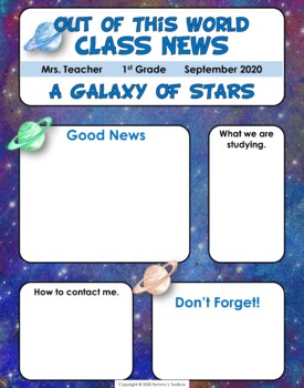 Digital and Printable Classroom Newsletters - Made By Teachers