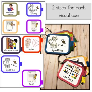 School Based Portable Visual cards pictures classroom communication ...