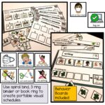 Portable Visual Schedule Booklet and Behavior | Made By Teachers
