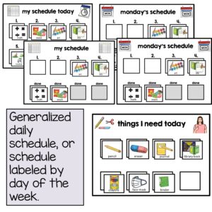 Portable Visual Schedule Booklet and Behavior - Made By Teachers