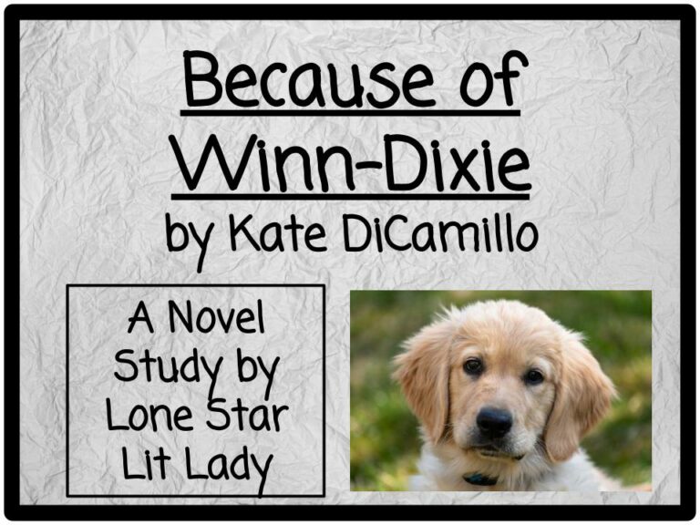Because of Winn-Dixie Novel Study | Made By Teachers