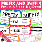 Prefixes & Suffixes Posters & Worksheet + Digital - Made By Teachers