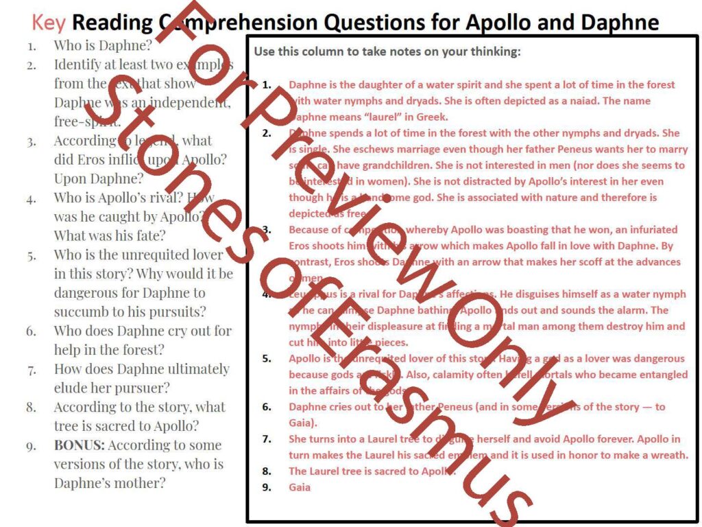 Mythology Series: Daphne and Apollo (Grades 7-12) | Made By Teachers