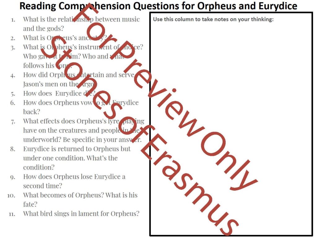 Mythology Series: Orpheus and Eurydice (9-12) | Made By Teachers