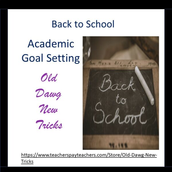 Back to School: Academic Goals Chart | Made By Teachers