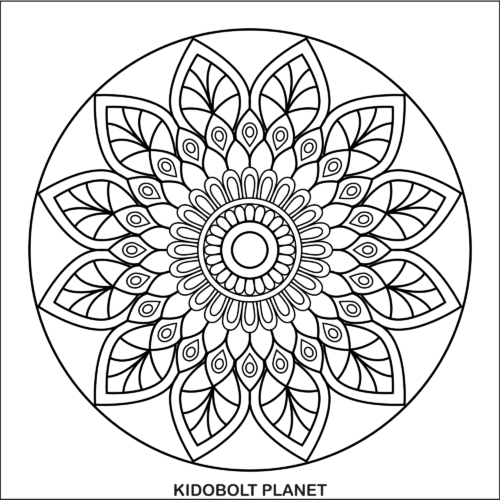 Mandala Relaxing Floral Art Activity Printable | Made By Teachers