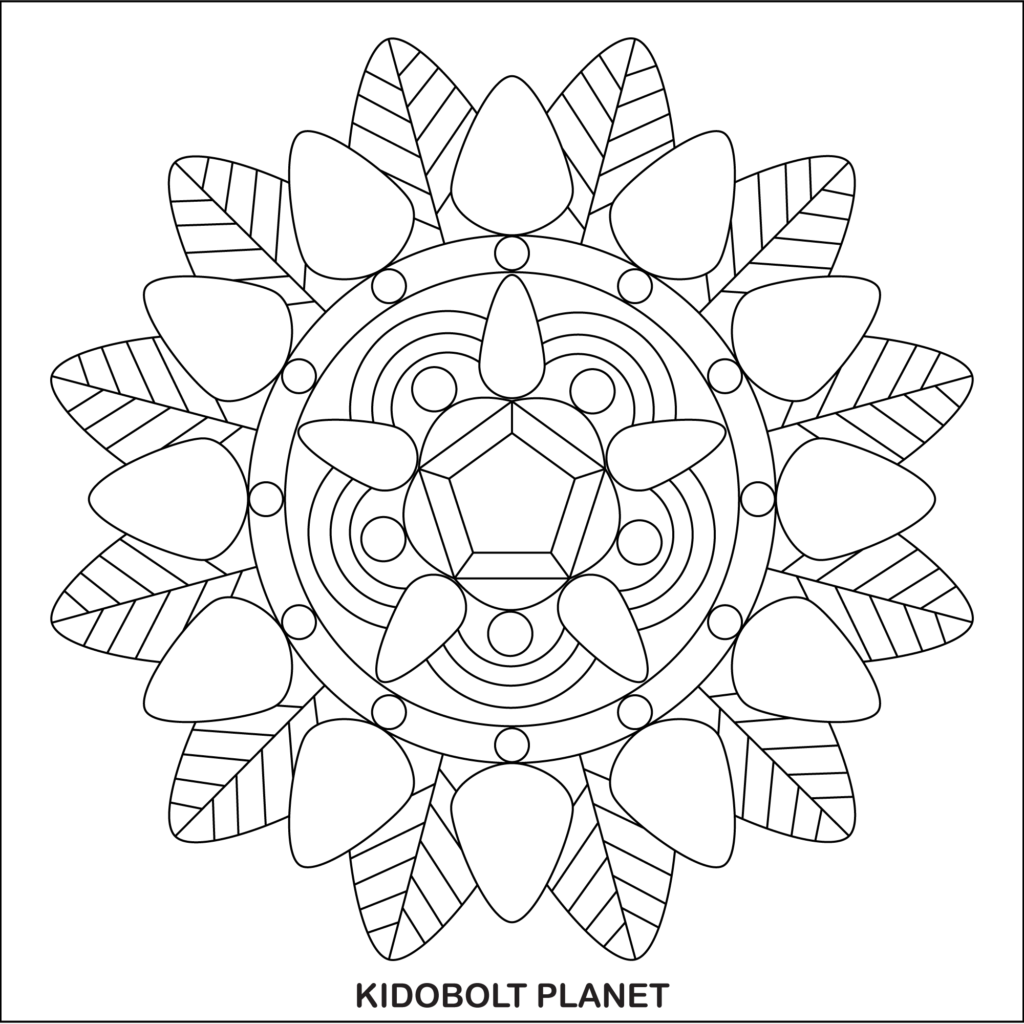 Mandala Beautiful Flowers Printable Coloring Book | Made By Teachers