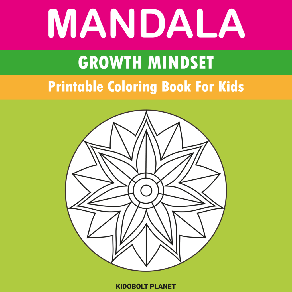 Growth Mindset Mandala Printable Coloring Book for - Made By Teachers