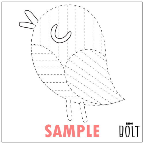 14 Birds Big Shape Handwriting Tracing Worksheets | Made By Teachers