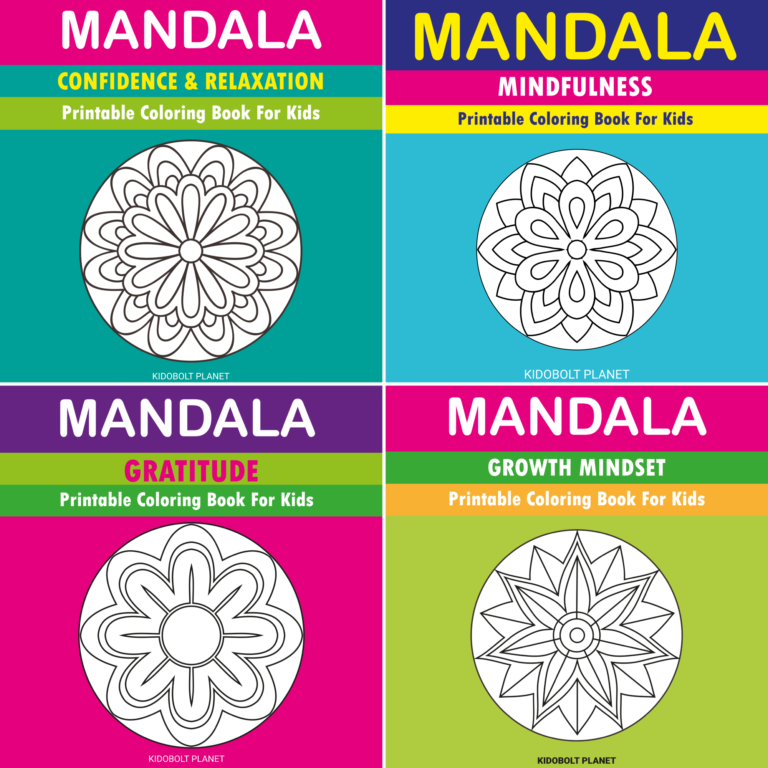 Mandala Beautiful Flowers Printable Coloring Book - Made By Teachers
