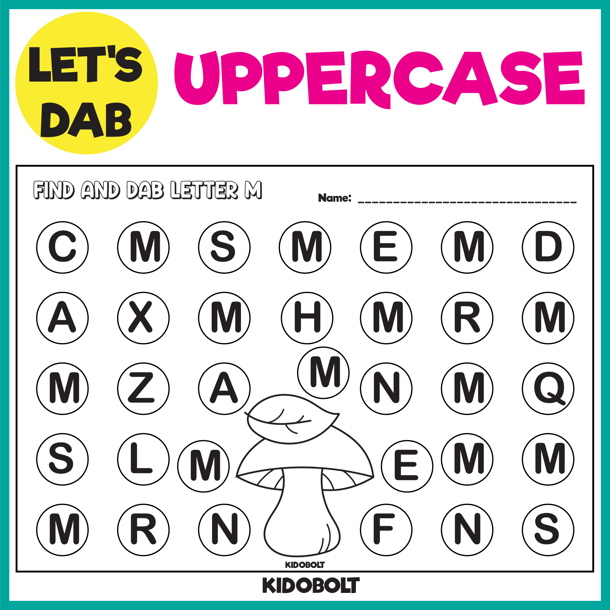 Alphabet Find and Dab Worksheets | Made By Teachers