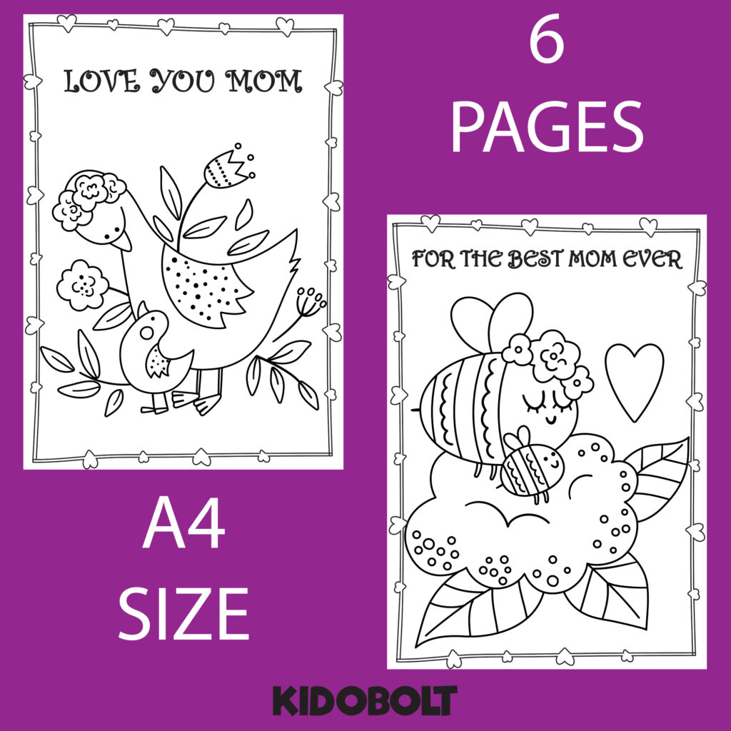 Mother's Day Special Coloring Pages For Kids | Made By Teachers