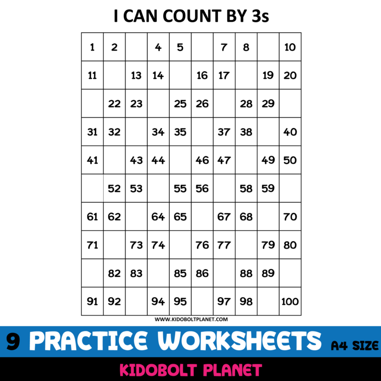 Skip Counting Charts & Practice Worksheets | Made By Teachers