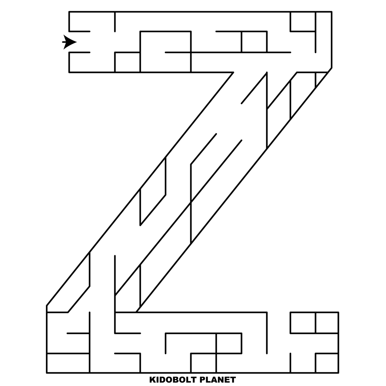 ABC Alphabet Maze Puzzle Workbook - Made By Teachers