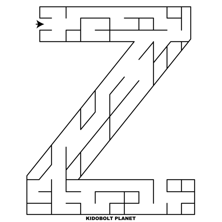 ABC Alphabet Maze Puzzle Workbook - Made By Teachers