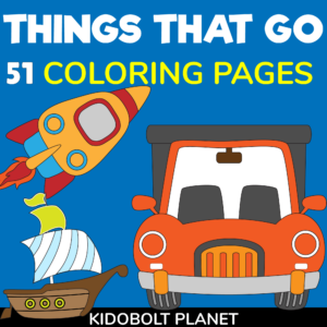 51 THINGS THAT GO Coloring Pages - Made By Teachers