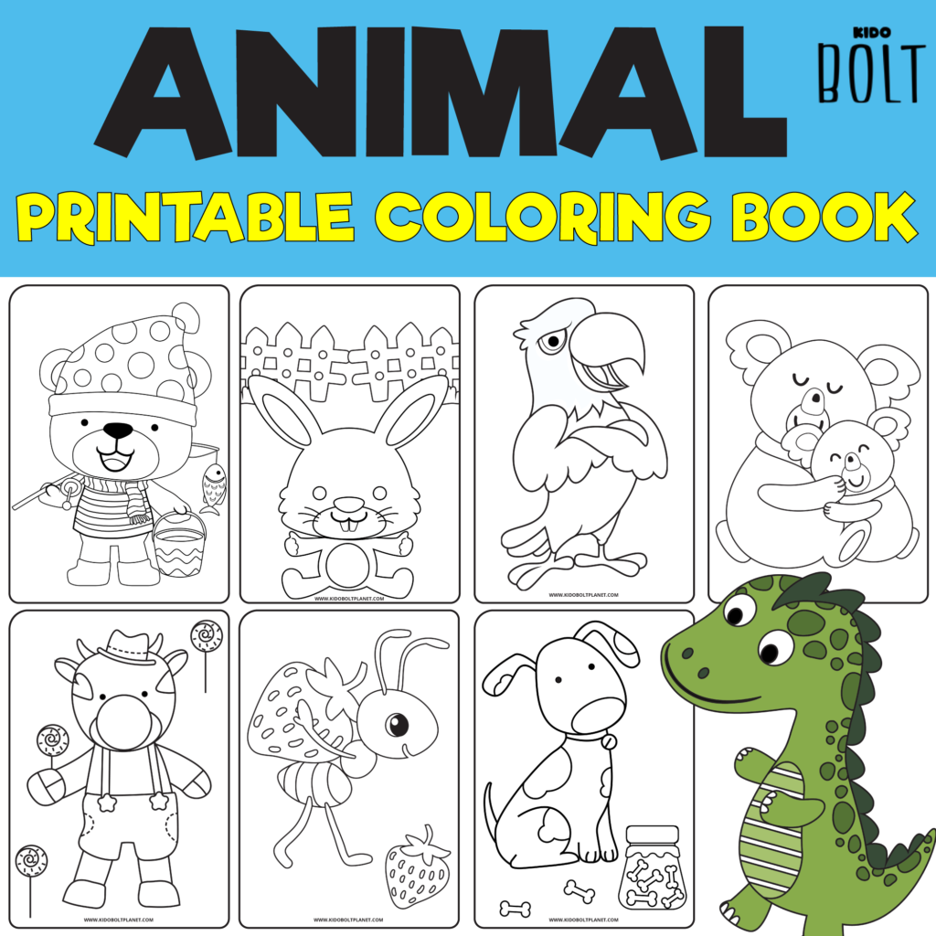 31 Animals Printable Coloring Book | Made By Teachers