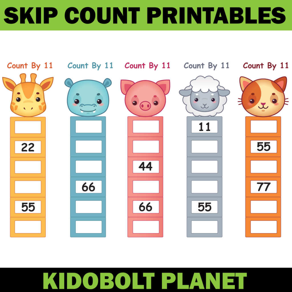 Skip Counting Printable Activity Cards and Worksheets | Made By Teachers