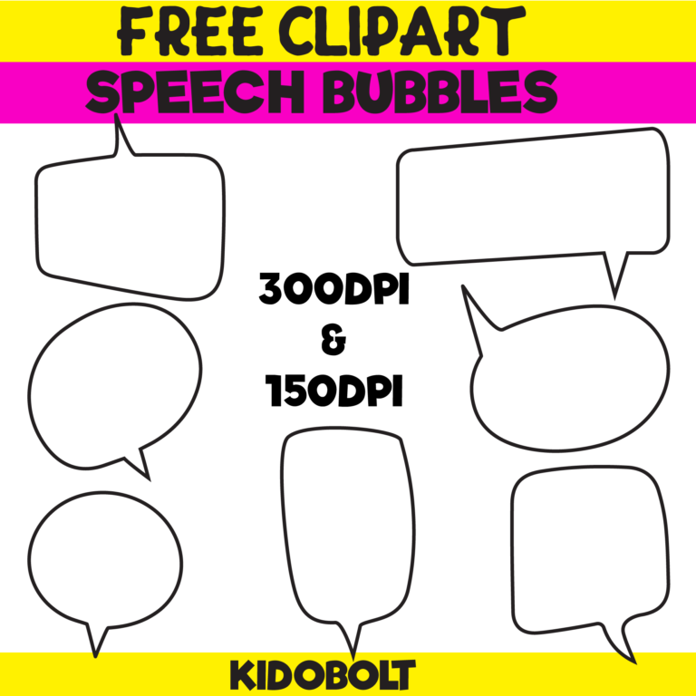 FREE CLIPART Speech Bubbles Dialog Boxes - Made By Teachers
