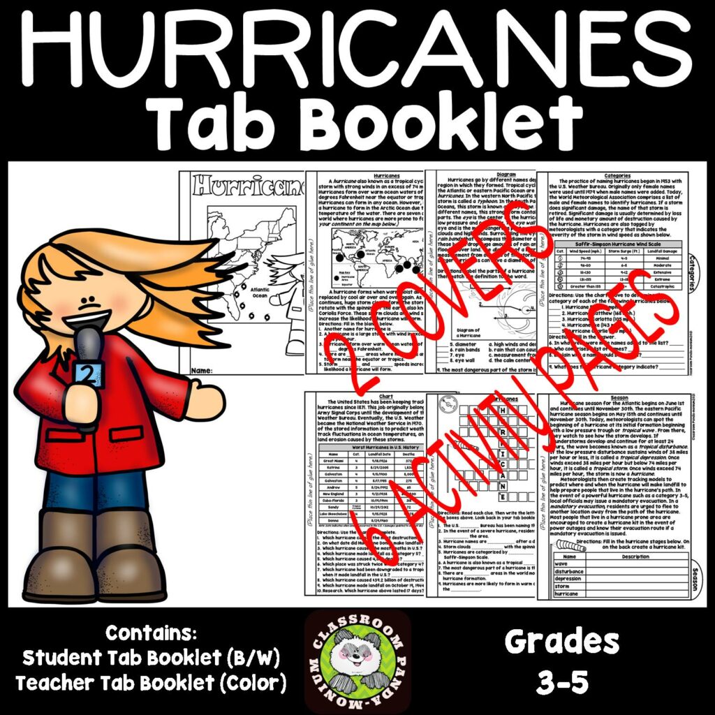 Hurricanes Tab Booklet - Made By Teachers