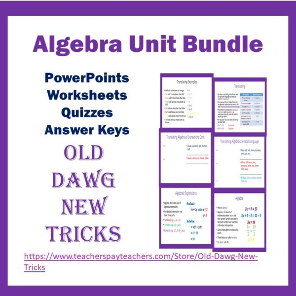 Algebra Unit Bundle - Made By Teachers