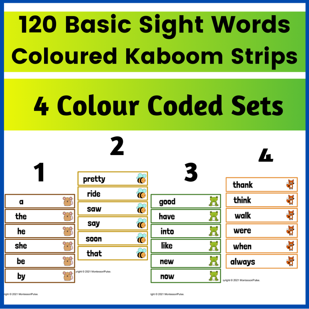 120 Sight Word Kaboom for Literacy Center | Made By Teachers
