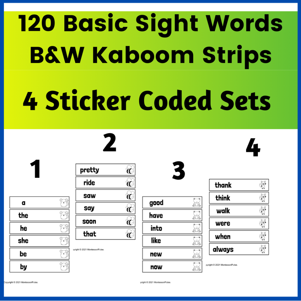 120 Sight Word Kaboom for Literacy Center - Made By Teachers