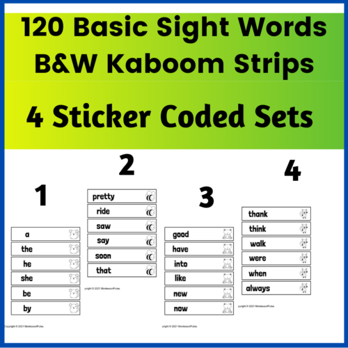 120 Sight Word Kaboom for Literacy Center - Made By Teachers