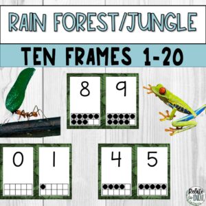 Rain Forest Ten Frame Number 0-20 | Made By Teachers