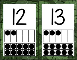 Rain Forest Ten Frame Number 0-20 - Made By Teachers