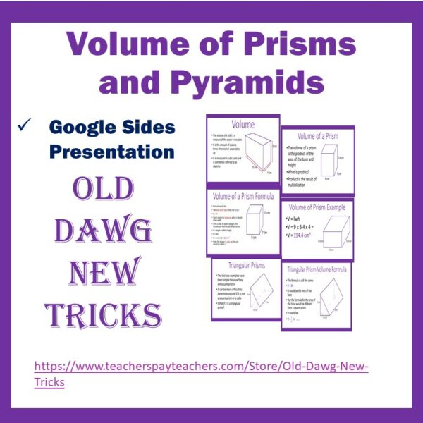 Volume of Prisms and Pyramids Slide Presentation | Made By Teachers