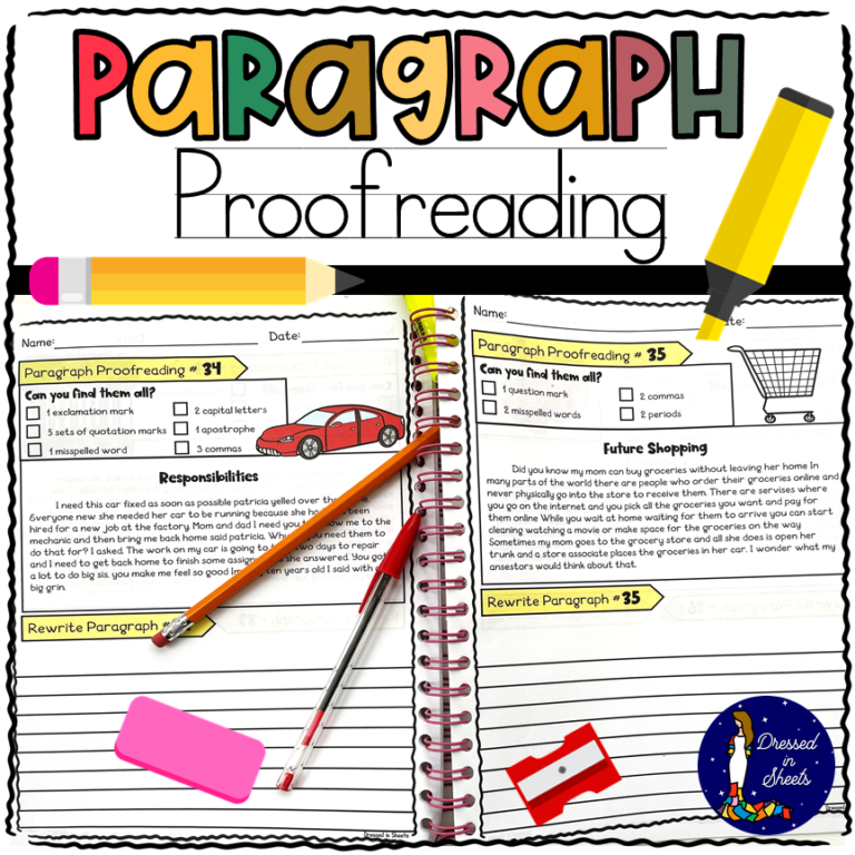 Paragraph Proofreading Workbook - Made By Teachers