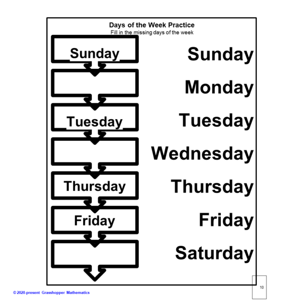 Days of the Week and Months of the Year Pre-K - Made By Teachers